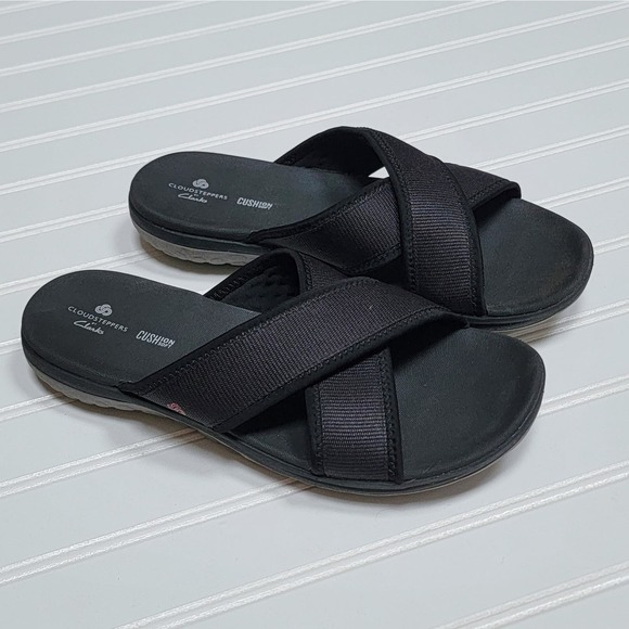 Clarks | Shoes | Clarks Cloudsteppers Cushion Soft Mens Slidessandals ...